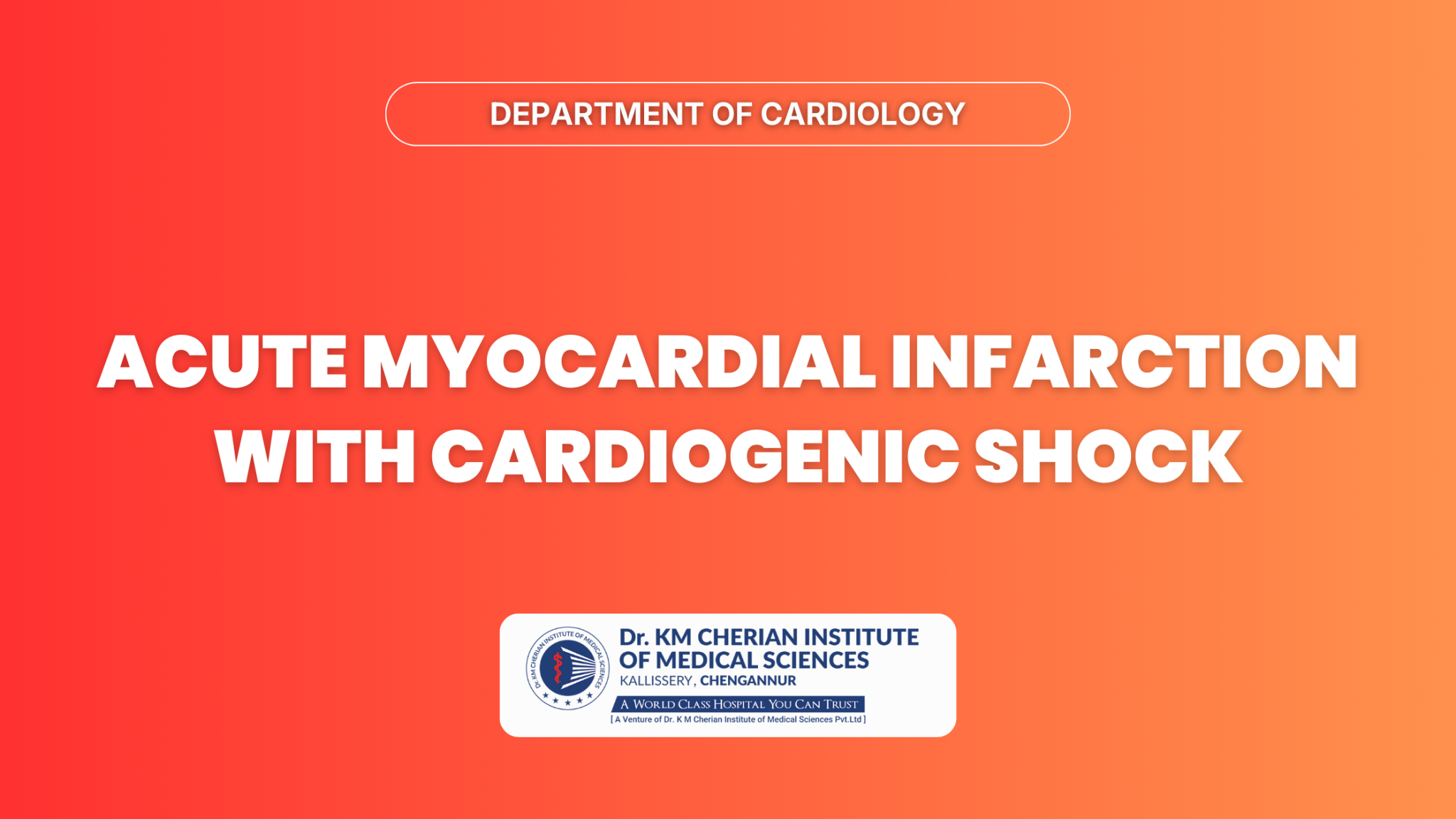 Acute myocardial infarction with cardiogenic shock | Dr. KM Cherian ...